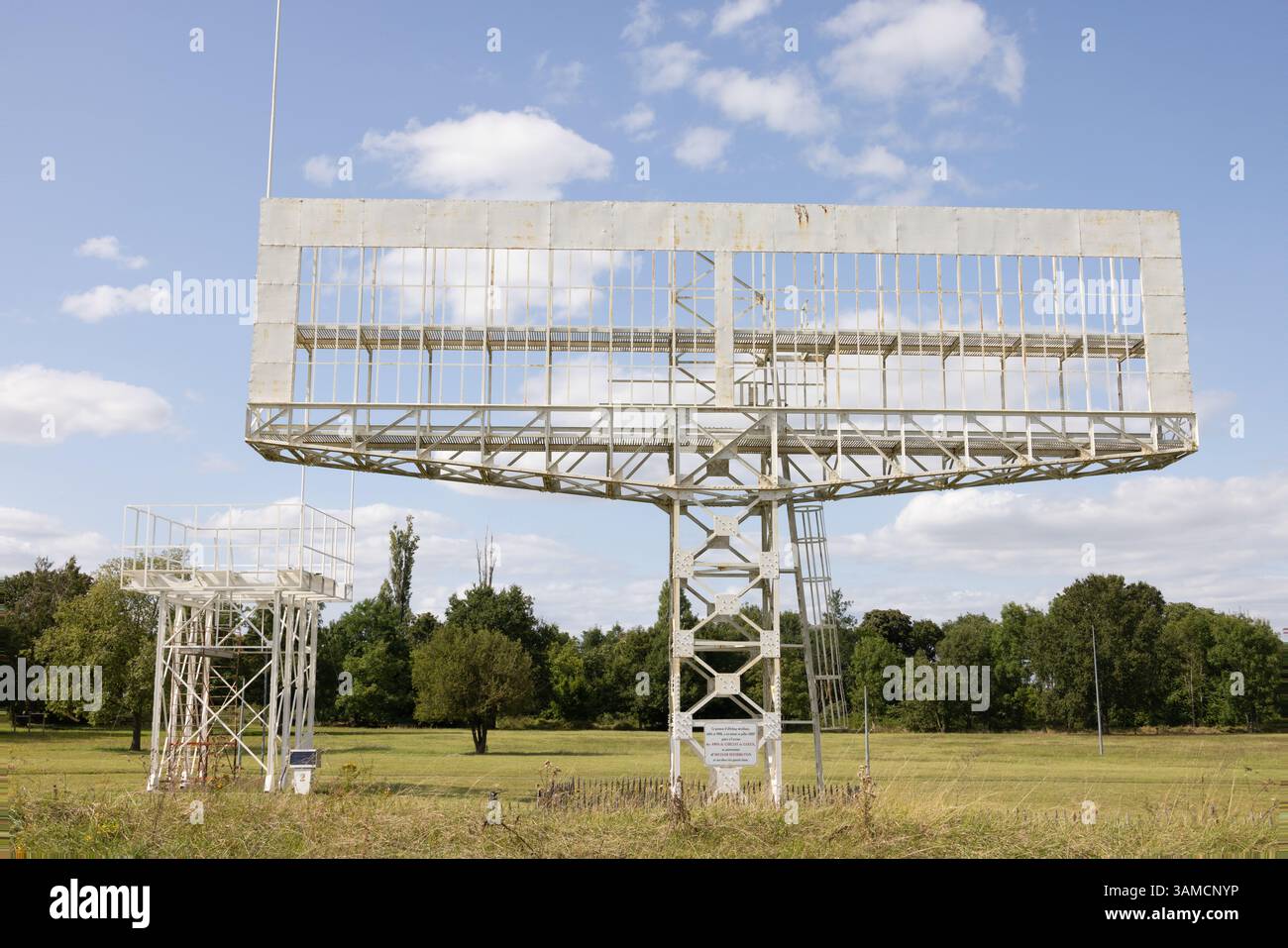 Reims-Gueux former Formula One circuit pit lane with start and finish ...