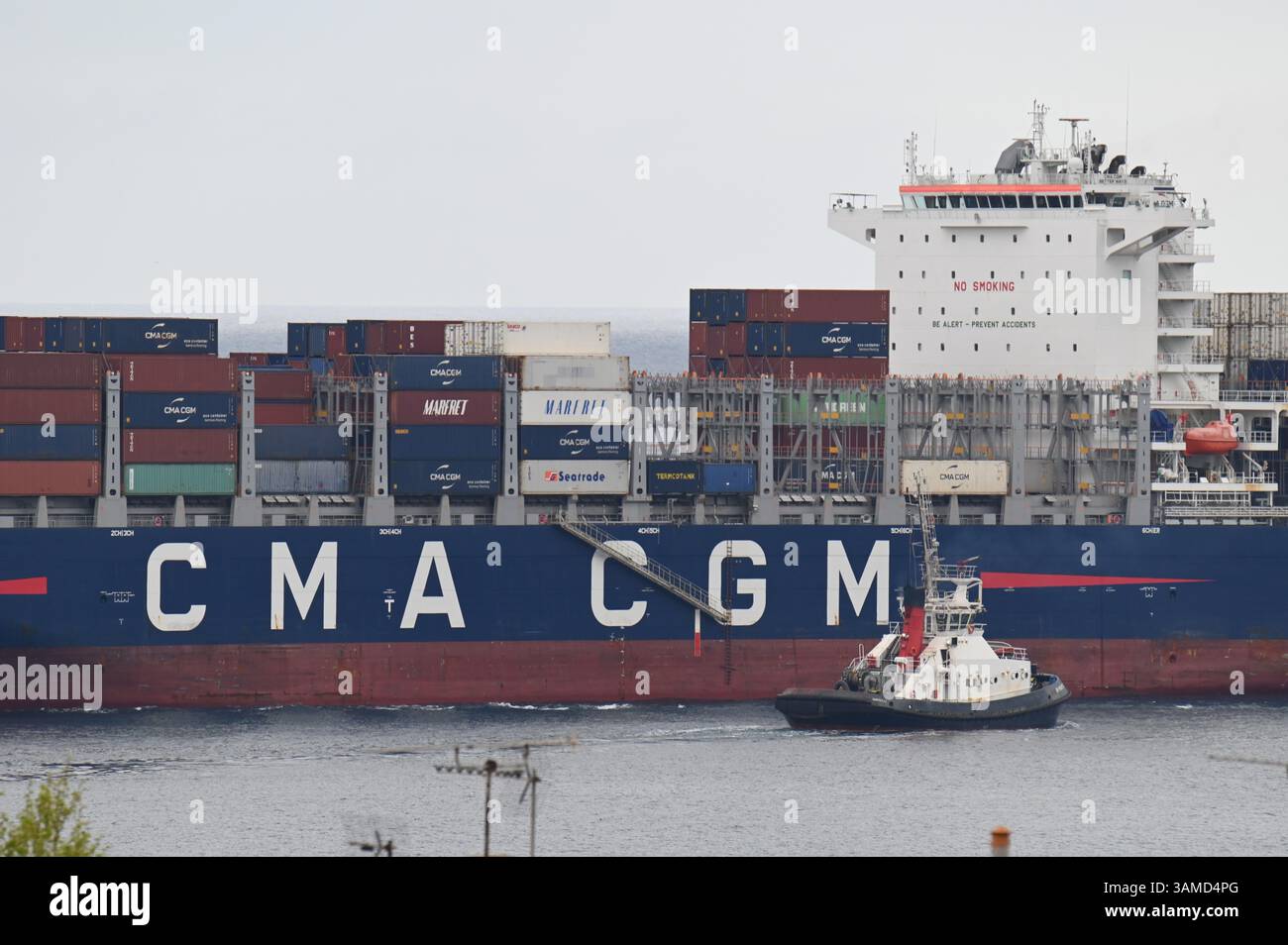 Marseille, France. 13th Apr, 2025. The container ship Better Ways of ...