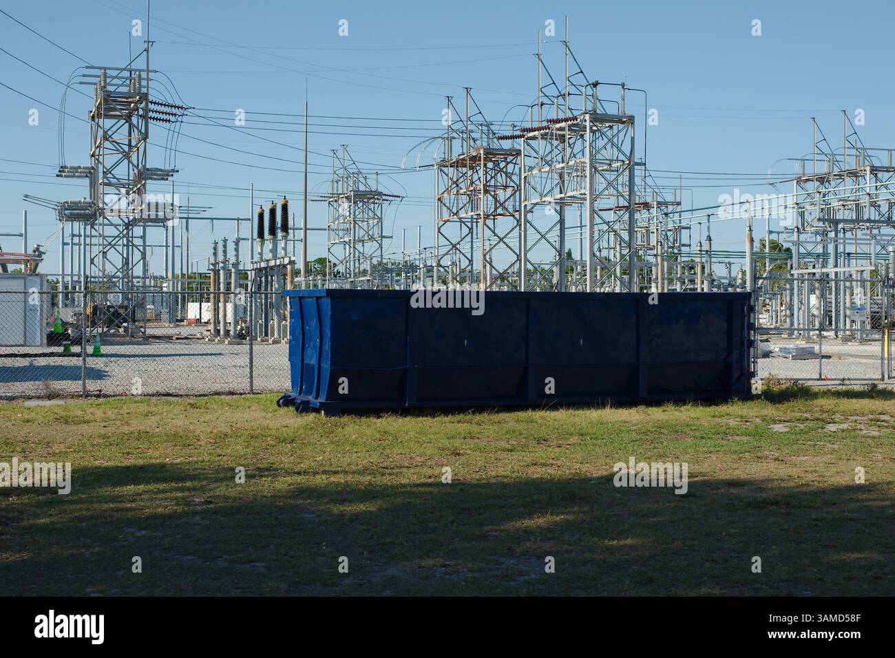 Substation Construction Site Featuring Industrial Infrastructure and ...