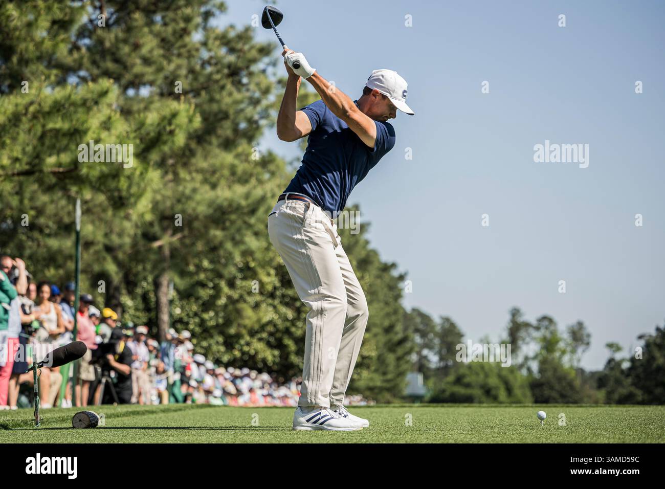 Ludvig Åberg of, Sweden. , . during the final round of the 2025 Masters ...