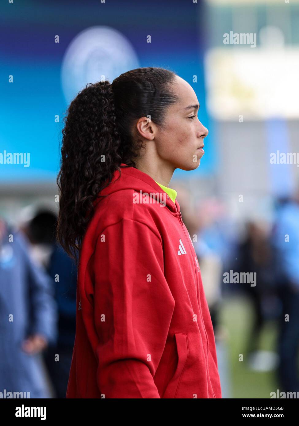 Manchester, England, April 13th 2025: Goalkeeper Phallon Tullis-Joyce ...
