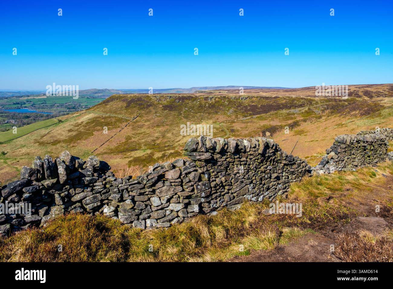 Combs Moss, an area of moorland near Buxton in the Peak District ...