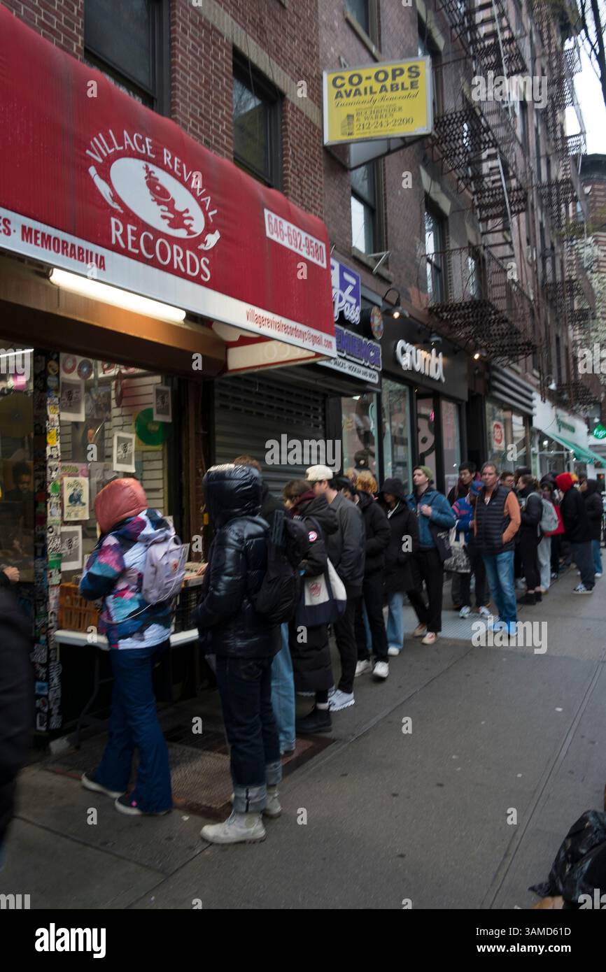 April 12, 2025, New York City, New York, USA: Record Store Day New York ...