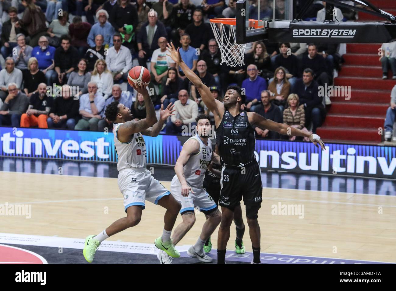 Cremona, Italy. 13th Apr, 2025. Trevor Lacey (Vanoli Cremona) during ...