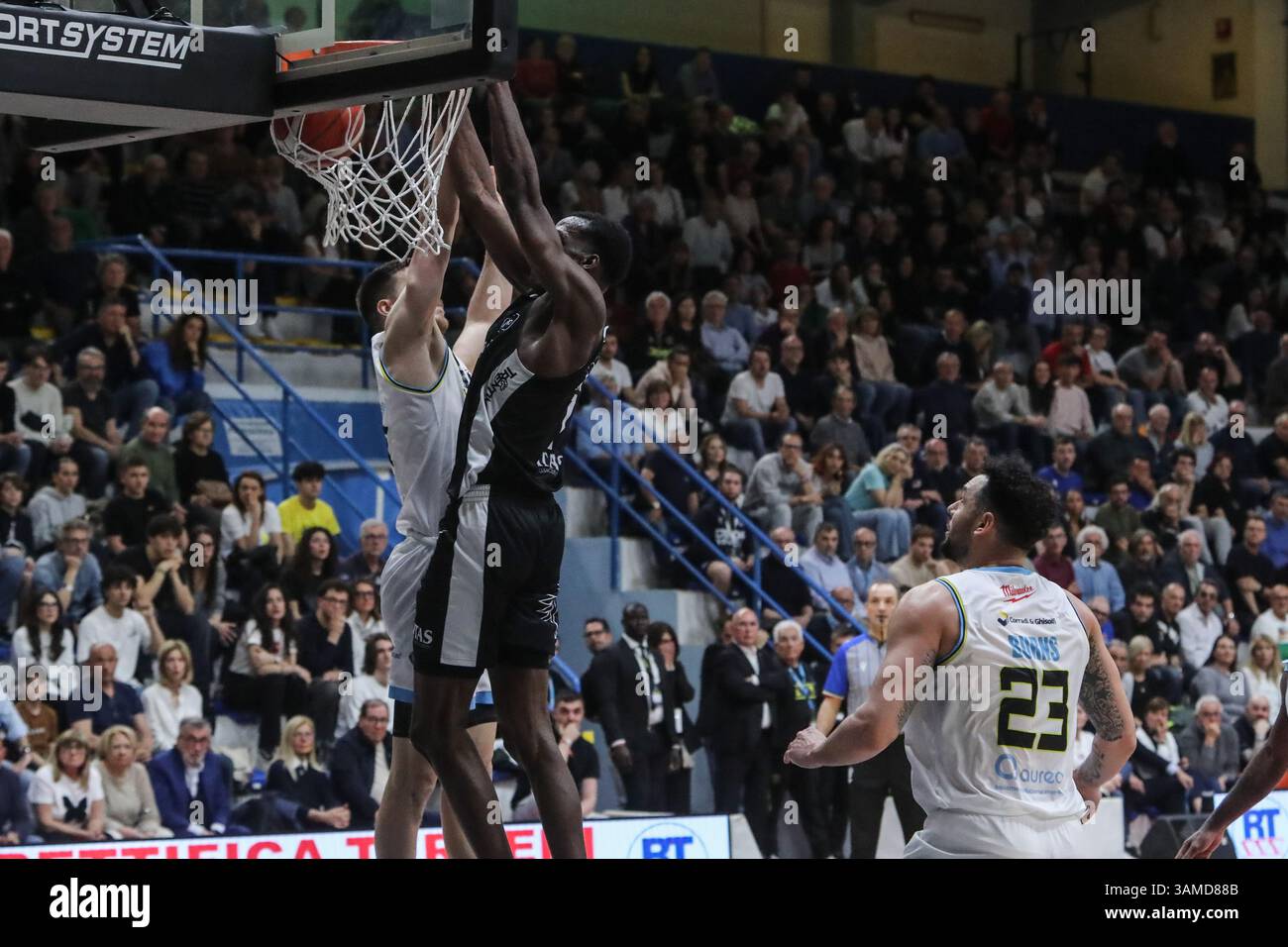 Cremona, Italy. 13th Apr, 2025. Saliou Niang (Dolomiti Energia Trentino ...