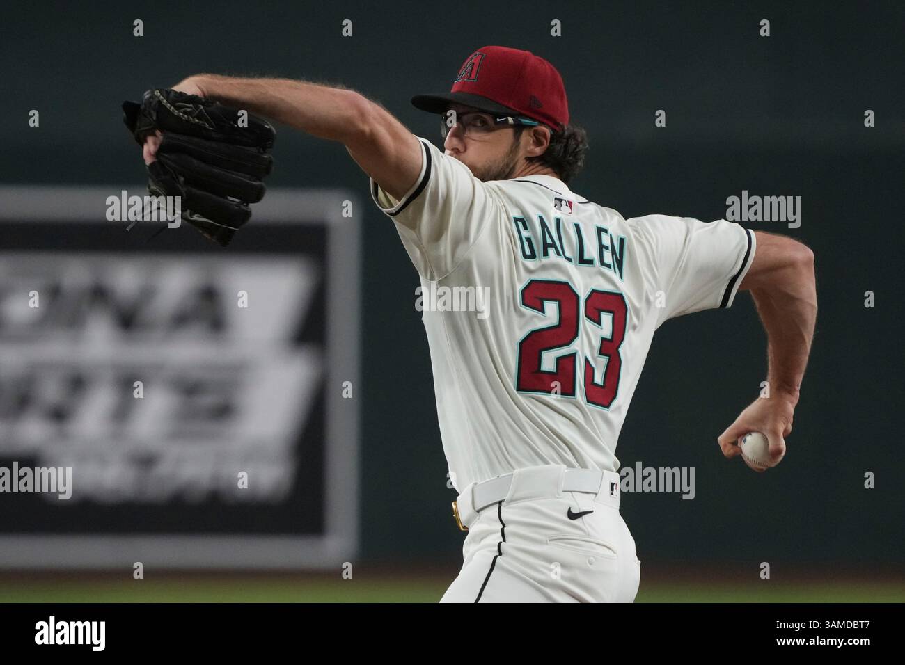Arizona Diamondbacks pitcher Zac Gallen (23) throws against the ...