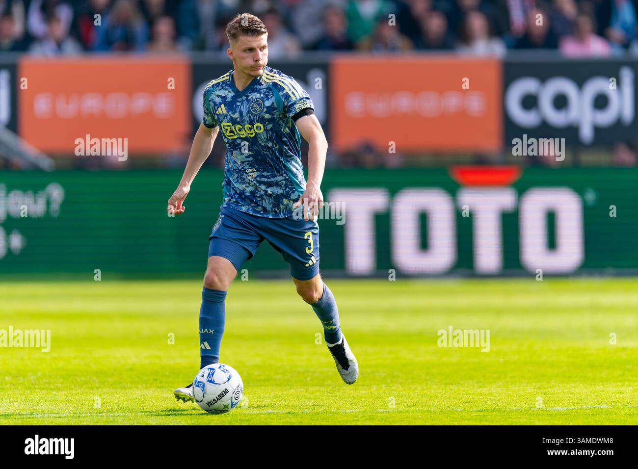 TILBURG, NETHERLANDS - APRIL 13: Anton Gaaei of Ajax in action during ...