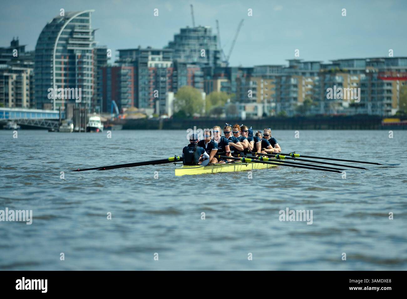 London, UK. 13th Apr, 2025.The Boat Race is an annual rowing event ...