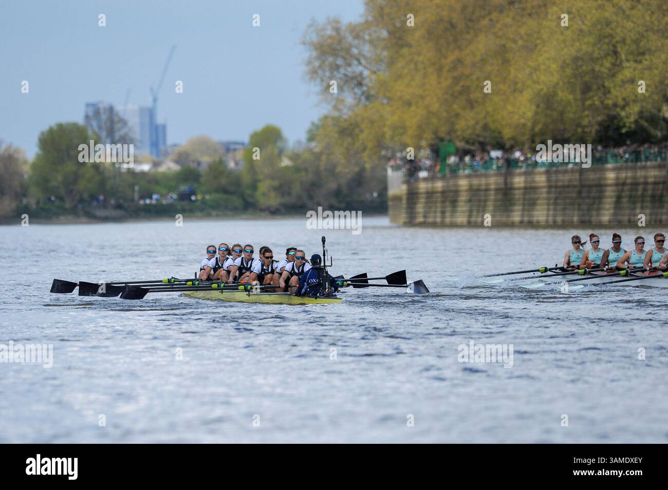 London, UK. 13th Apr, 2025.The Boat Race is an annual rowing event ...