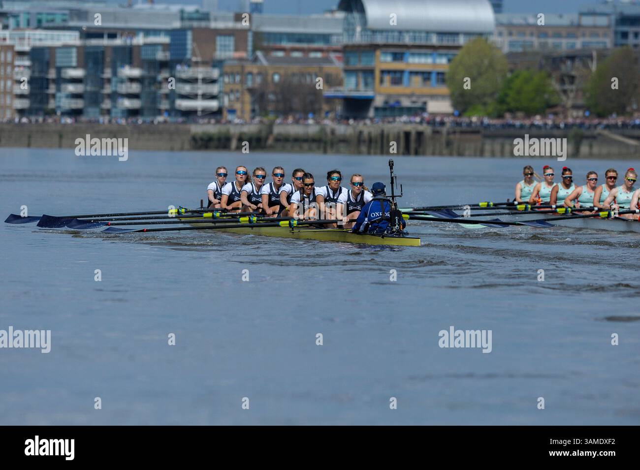 London, UK. 13th Apr, 2025.The Boat Race is an annual rowing event ...
