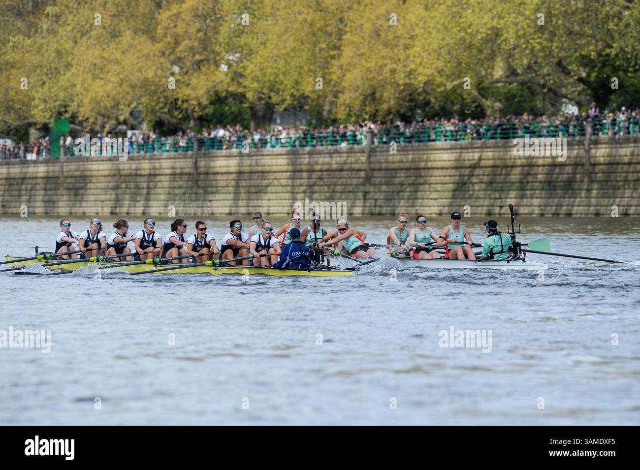 London, UK. 13th Apr, 2025.The Boat Race is an annual rowing event ...