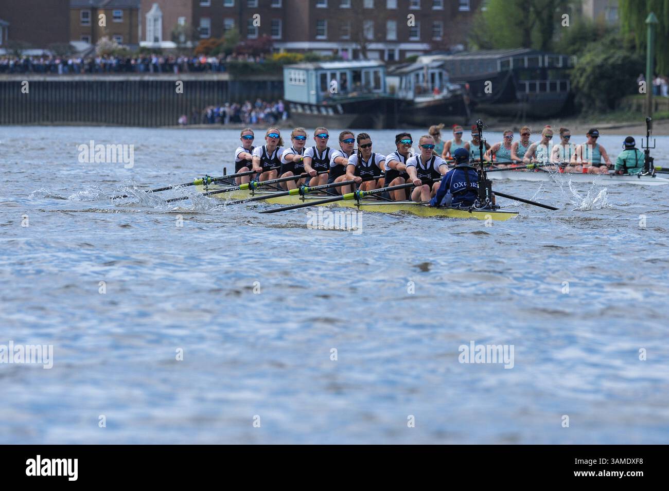 London, UK. 13th Apr, 2025.The Boat Race is an annual rowing event ...