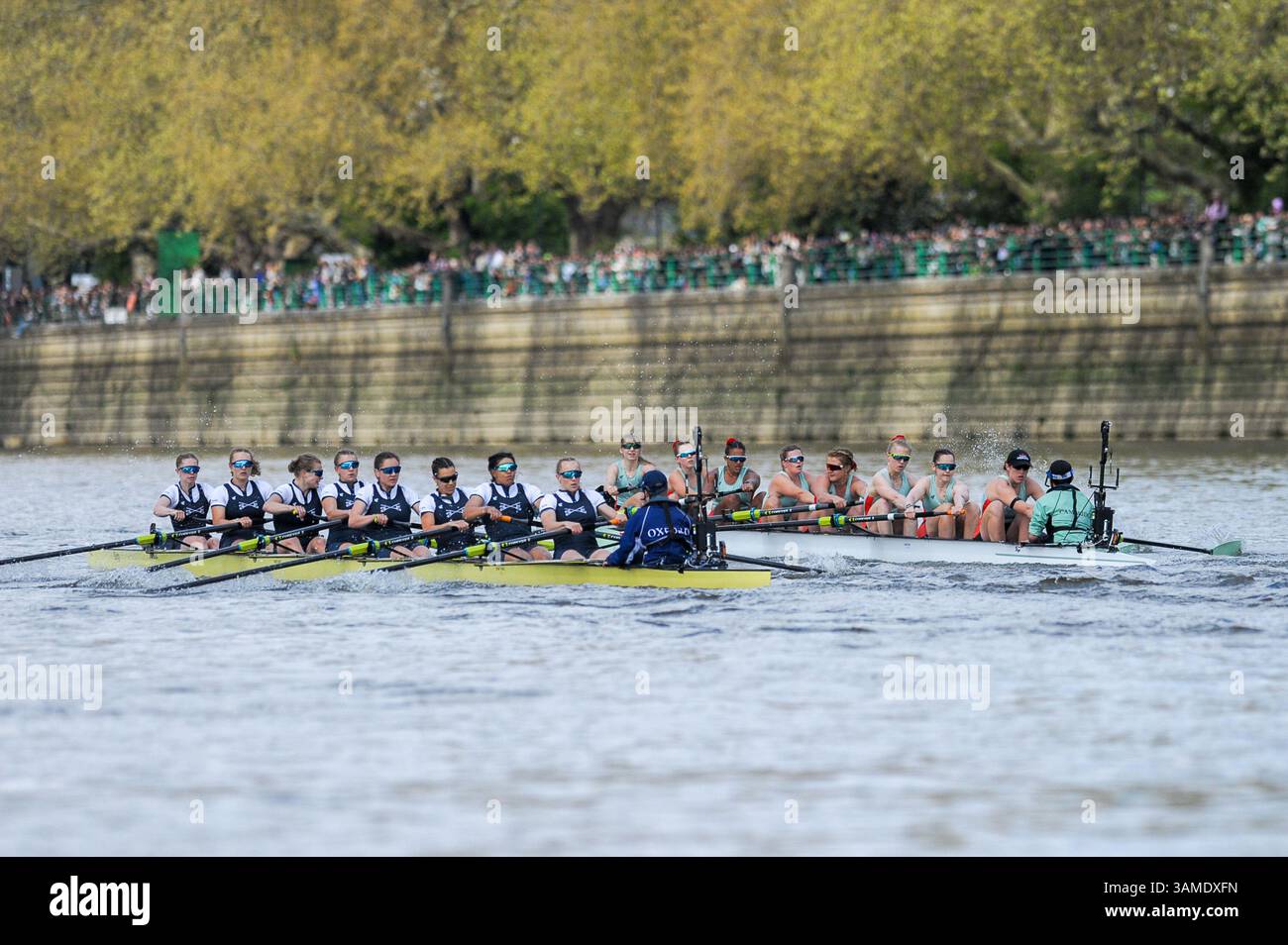 London, UK. 13th Apr, 2025.The Boat Race is an annual rowing event ...