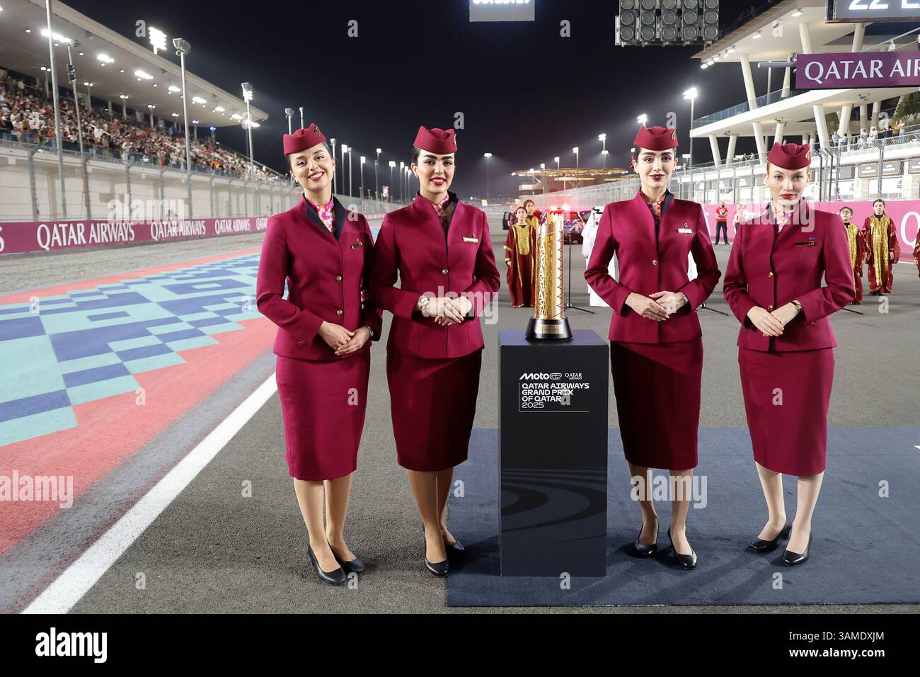 Lusail, Qatar. 08th Mar, 2024. Ambiance grille de depart, starting grid, during the 2025 MotoGP ...
