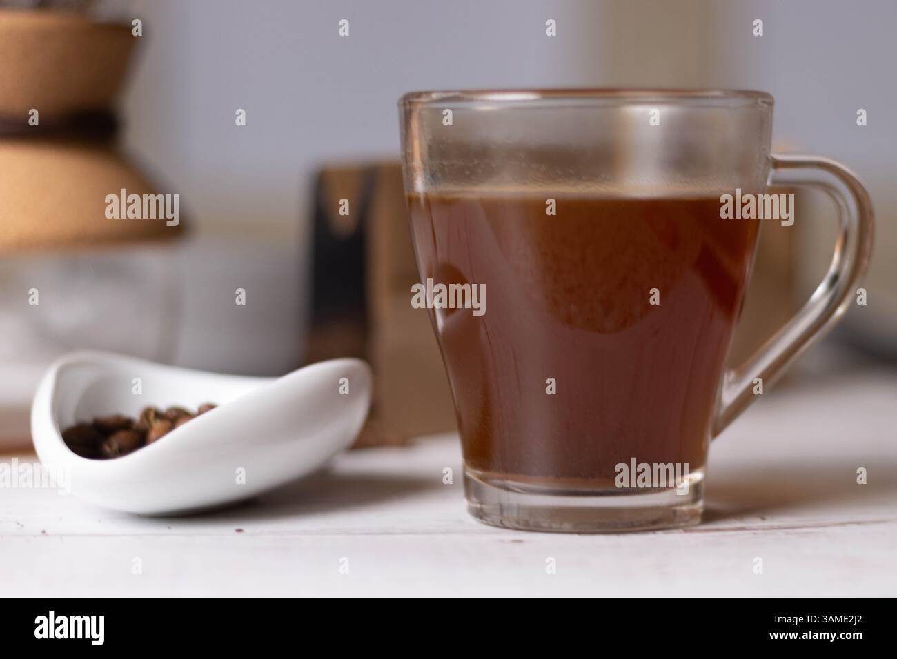 preparation of specialty coffee infusion Stock Photo - Alamy