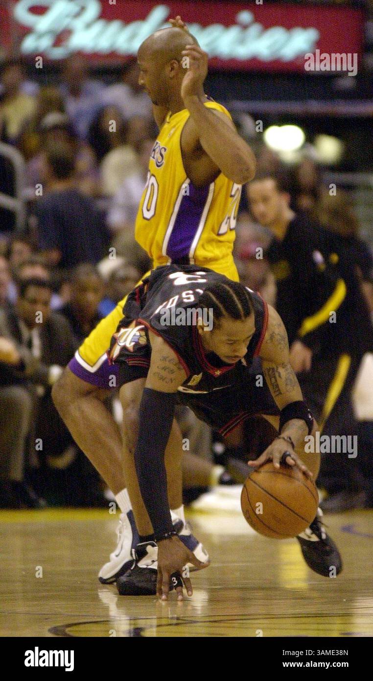 June 8, 2001 - U.S. - KRT SPORTS STORY SLUGGED: SIXERS-LAKERS KRT ...