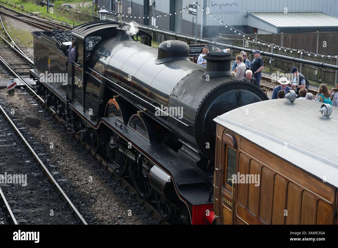LBSCR Marsh Atlantic No. 32424 ‘Beachy Head’ steam locomotive at ...