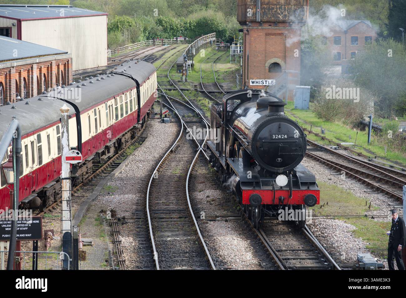 LBSCR Marsh Atlantic No. 32424 ‘Beachy Head’ steam locomotive at ...