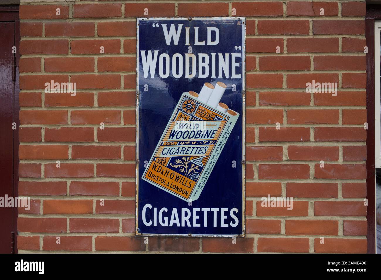 vintage sign advertising Wild Woodbine cigarettes at Sheffield Park ...