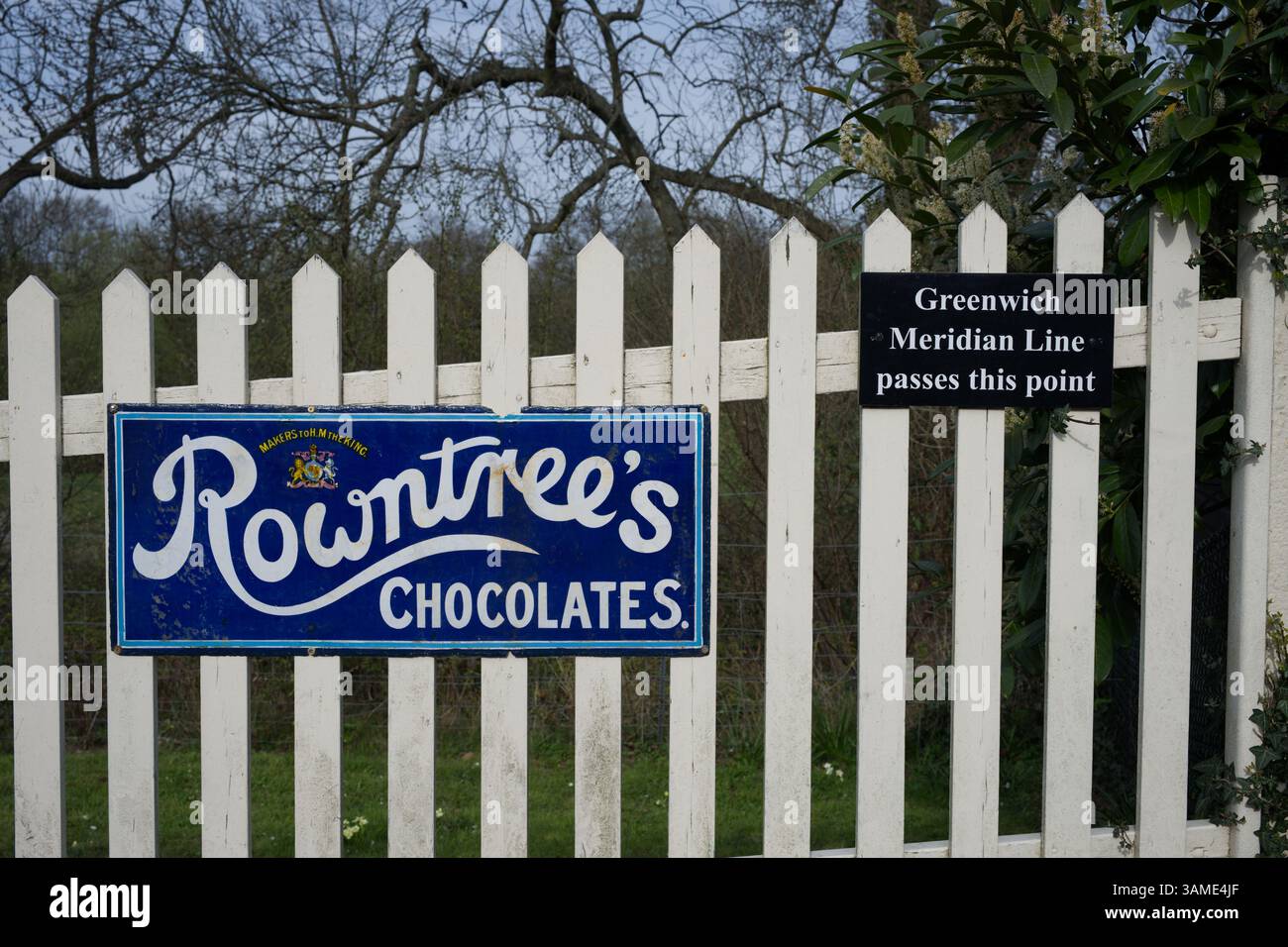 vintage sign advertising Rownrtree's Chocolates and the Greenwich ...