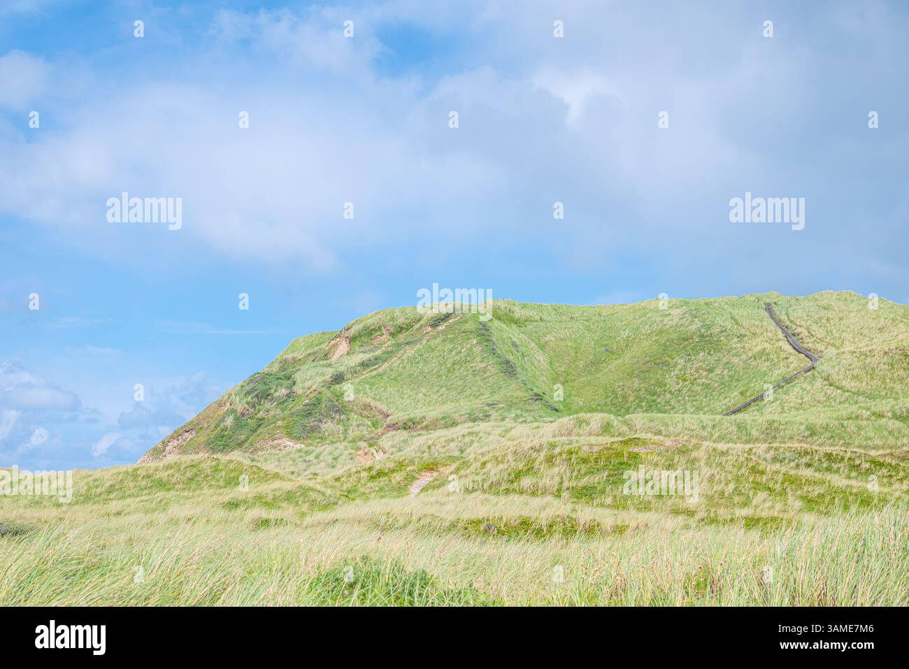 Beautiful nature of Bulbjerg knude in North Jutland in Denmark on a ...