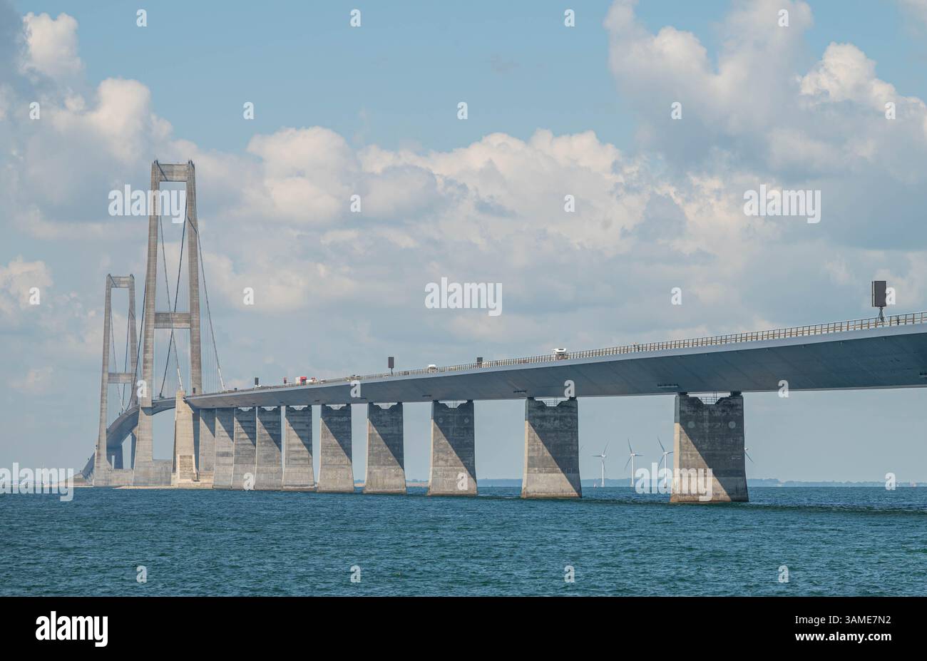 The bridge across the Great belt of Denmark Stock Photo - Alamy