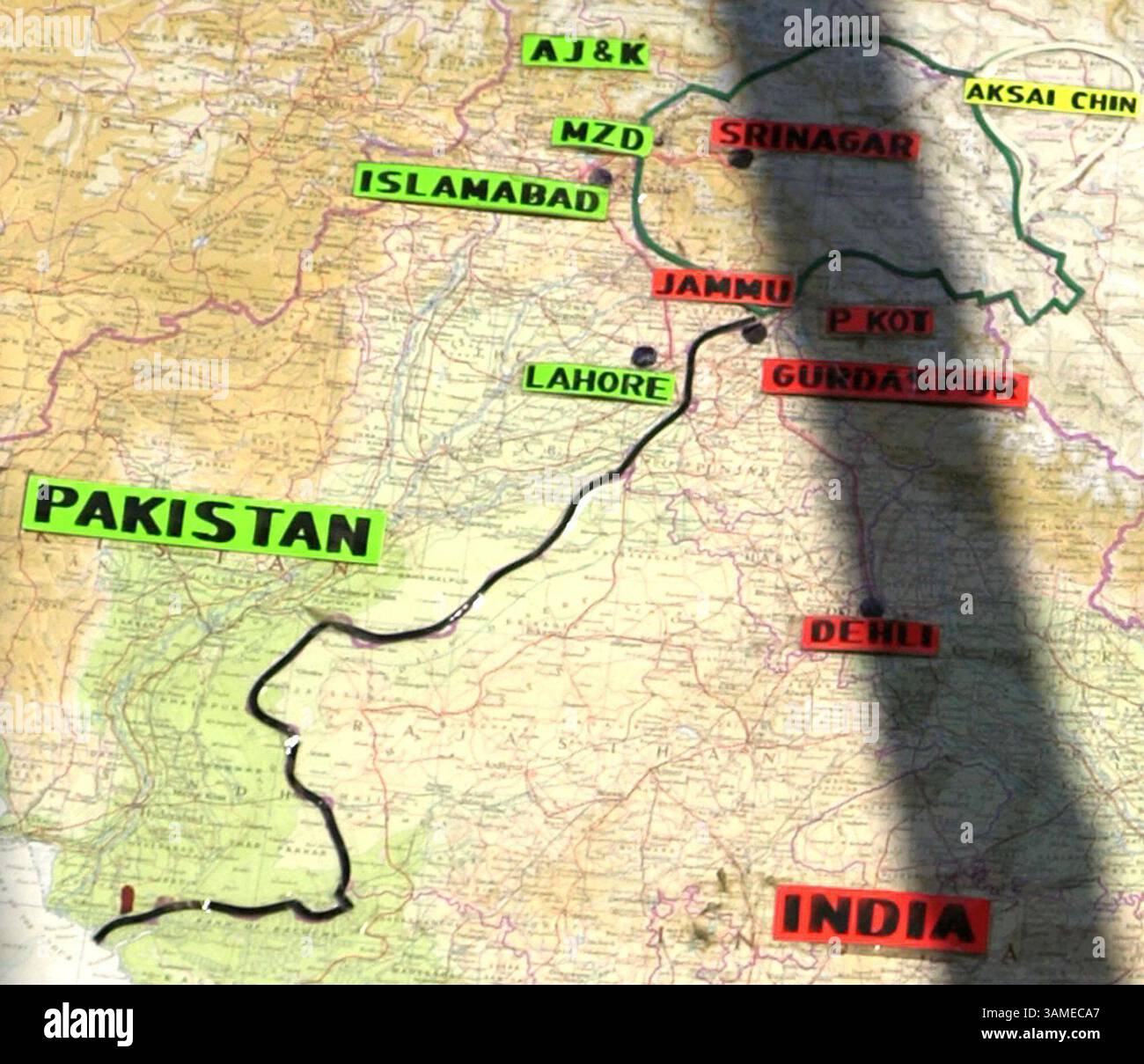 2001 india map hi-res stock photography and images - Alamy