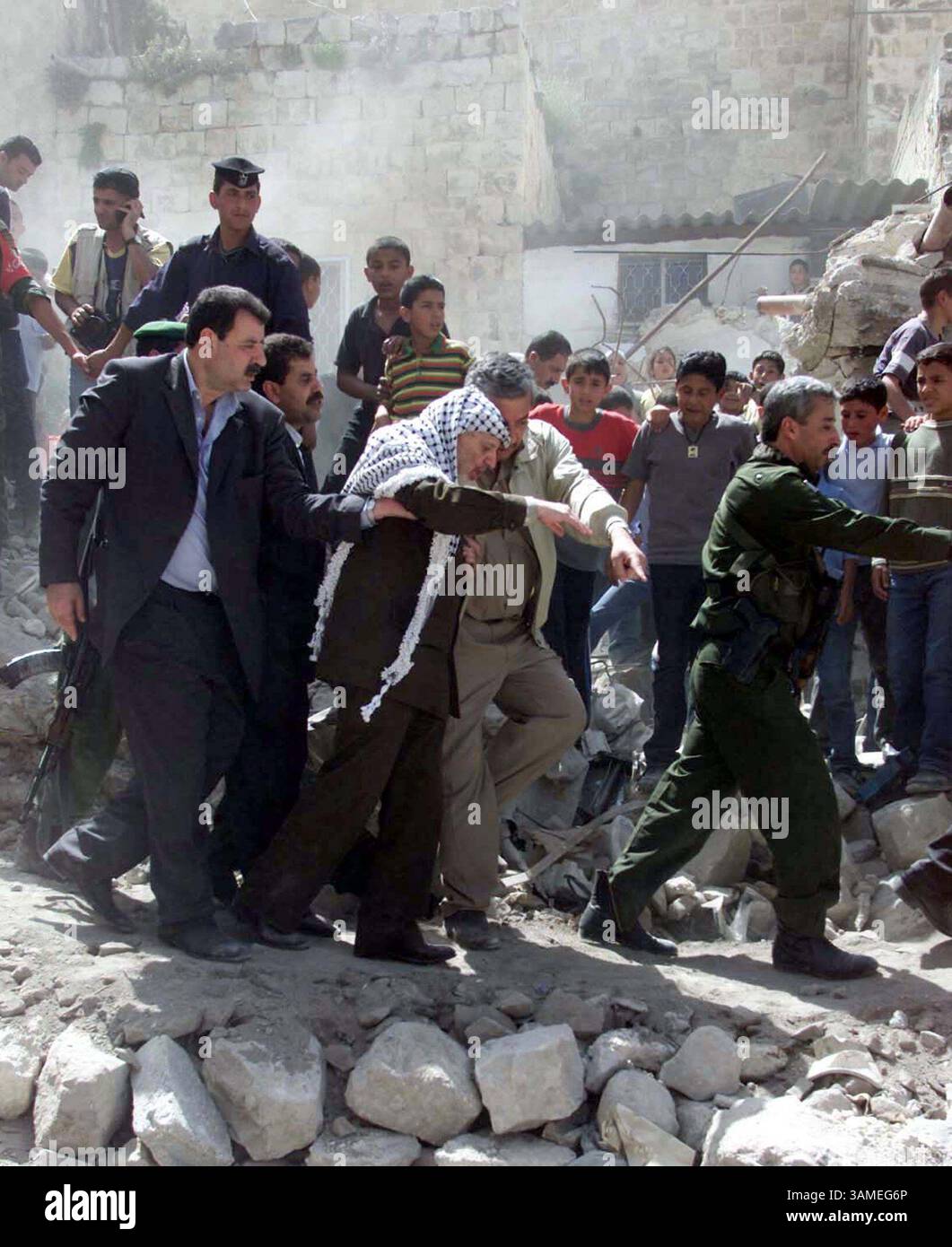 Rubble of arafat city hi-res stock photography and images - Alamy