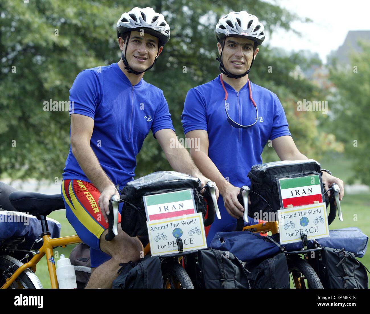 Oct. 4, 2002 - U.S. - US NEWS STORY SLUGGED: IRANIANBICYCLISTS KRT ...