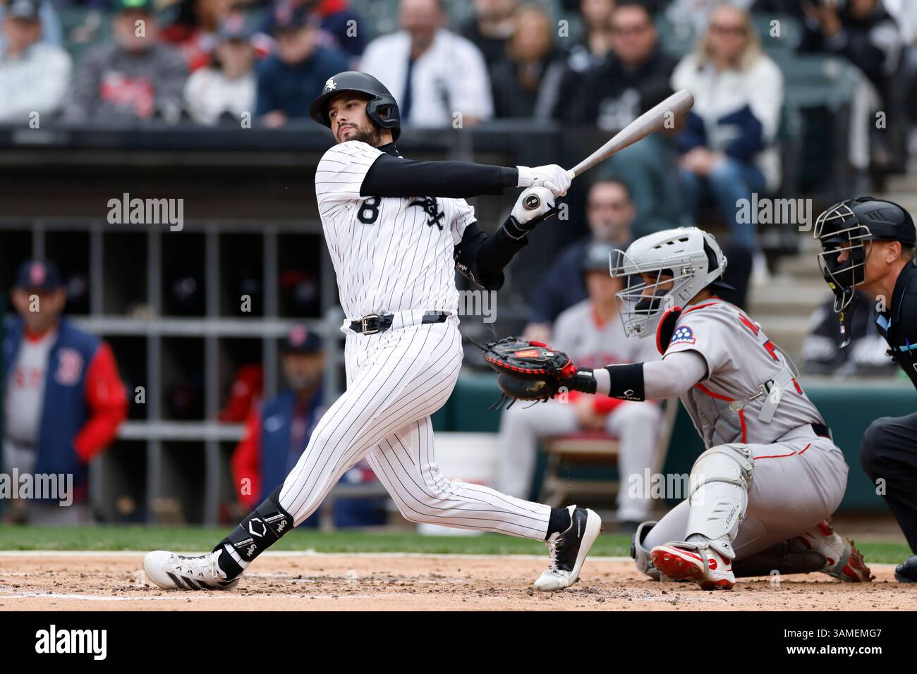 CHICAGO, IL - APRIL 13: Chicago White Sox shortstop Jacob Amaya (8 ...