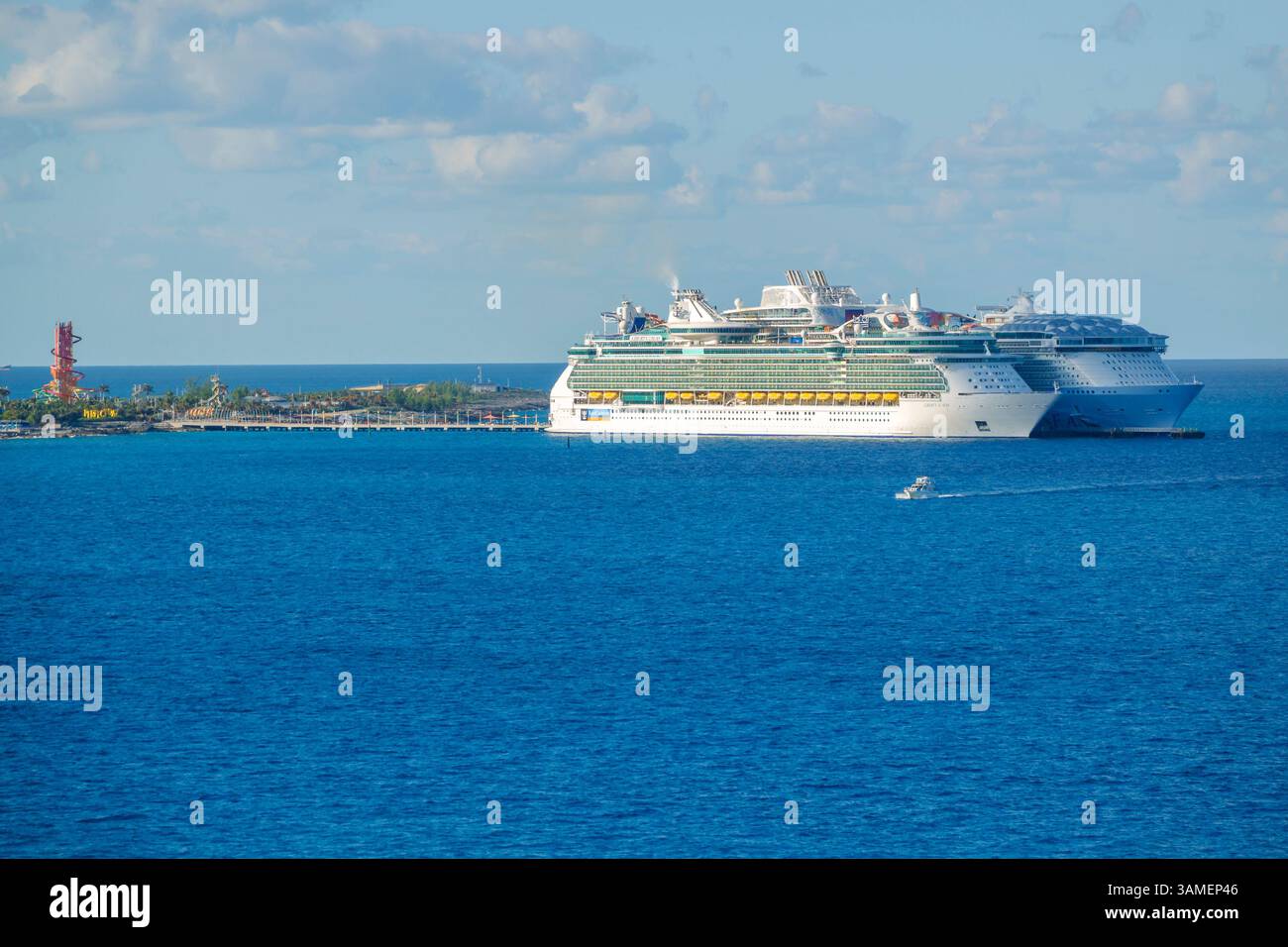 Little Stirrup Cay CocoCay Bahamas,Royal Caribbean Cruise Line Pier,Liberty of the Seas ship ...