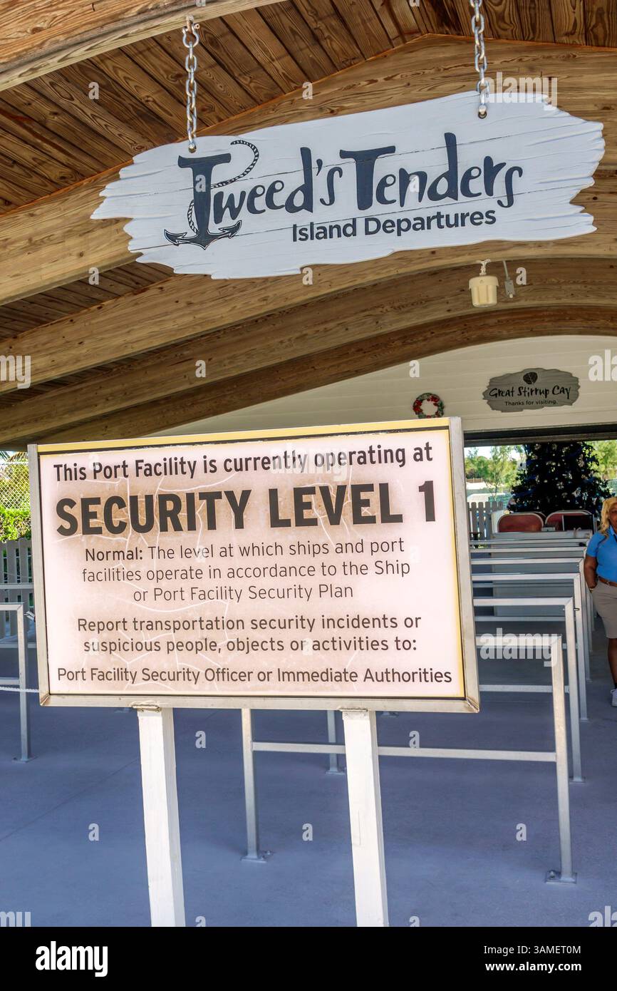Caribbean port facility signage hi-res stock photography and images - Alamy