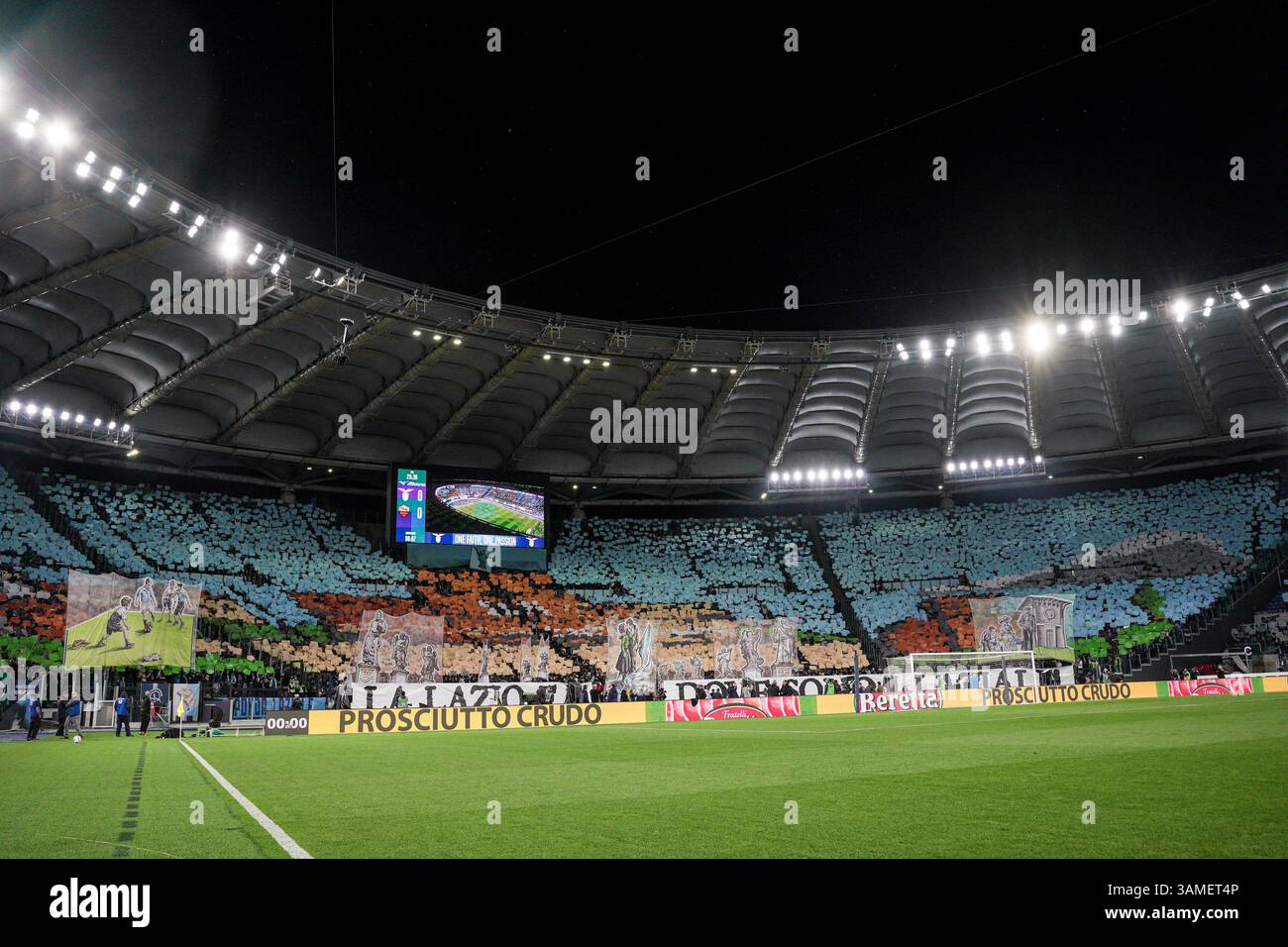 ss lazio ultras curva nord during SS Lazio vs AS Roma, Italian soccer ...