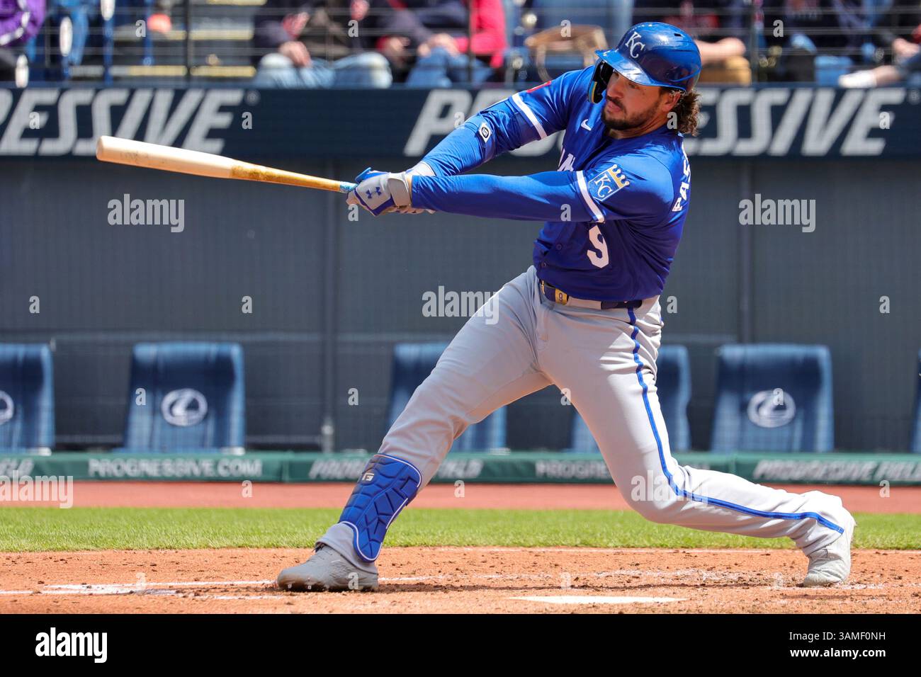 CLEVELAND, OH - APRIL 13: Kansas City Royals first baseman Vinnie ...