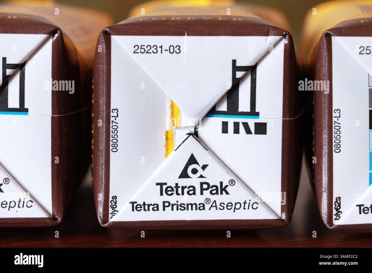 Tetra pak carton packaging design with tetra prisma aseptic logo Stock ...