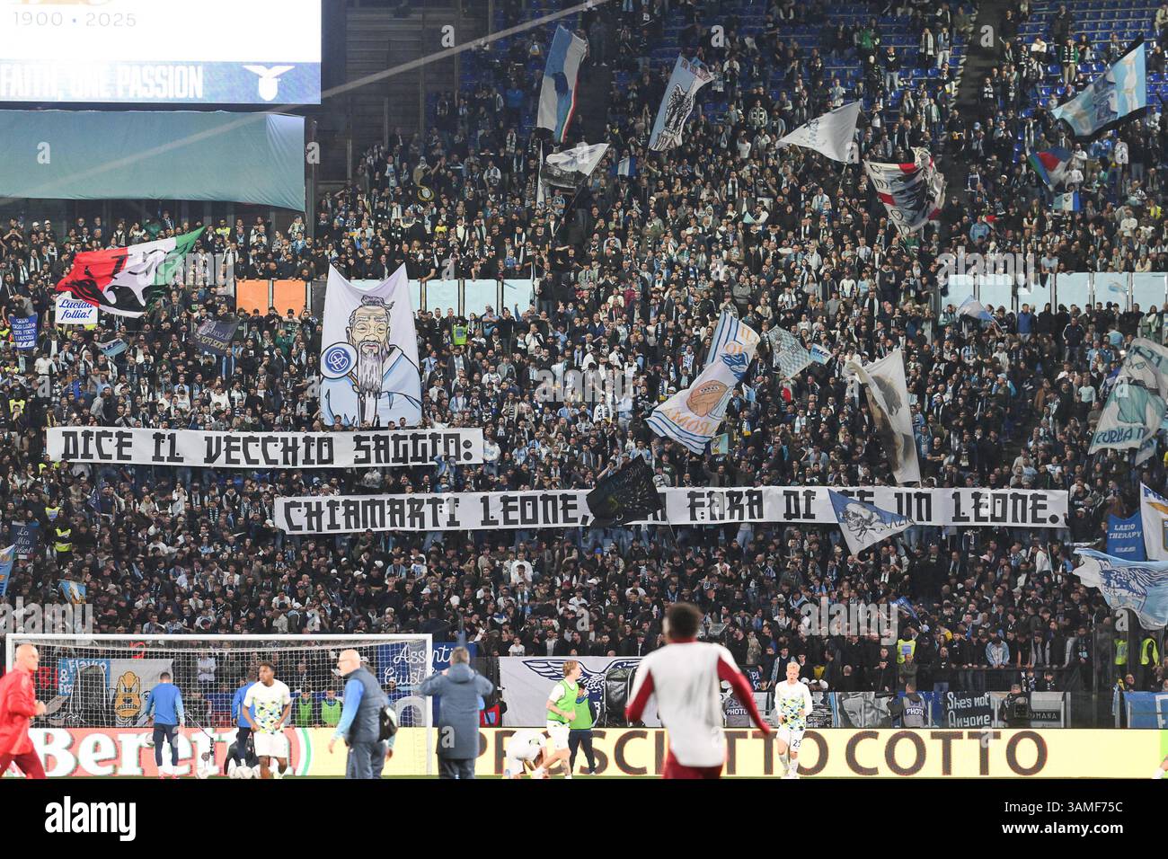 Olimpico Stadium, Rome, Italy - Lazio's fans during Serie A Enilive ...