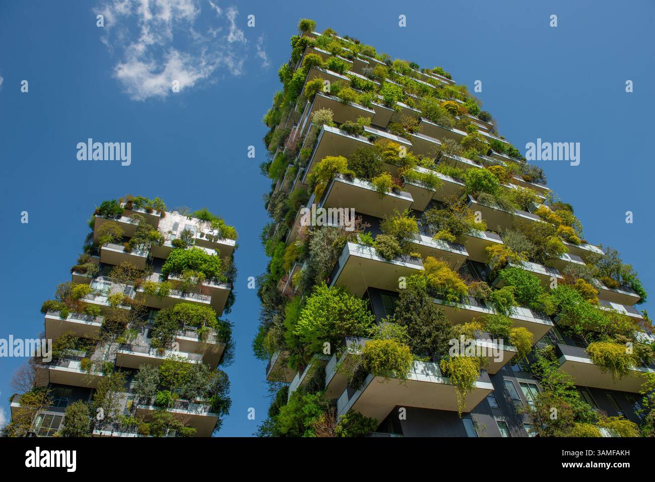 Milan Italy 14April2025: The Bosco Verticale is the prototype building ...