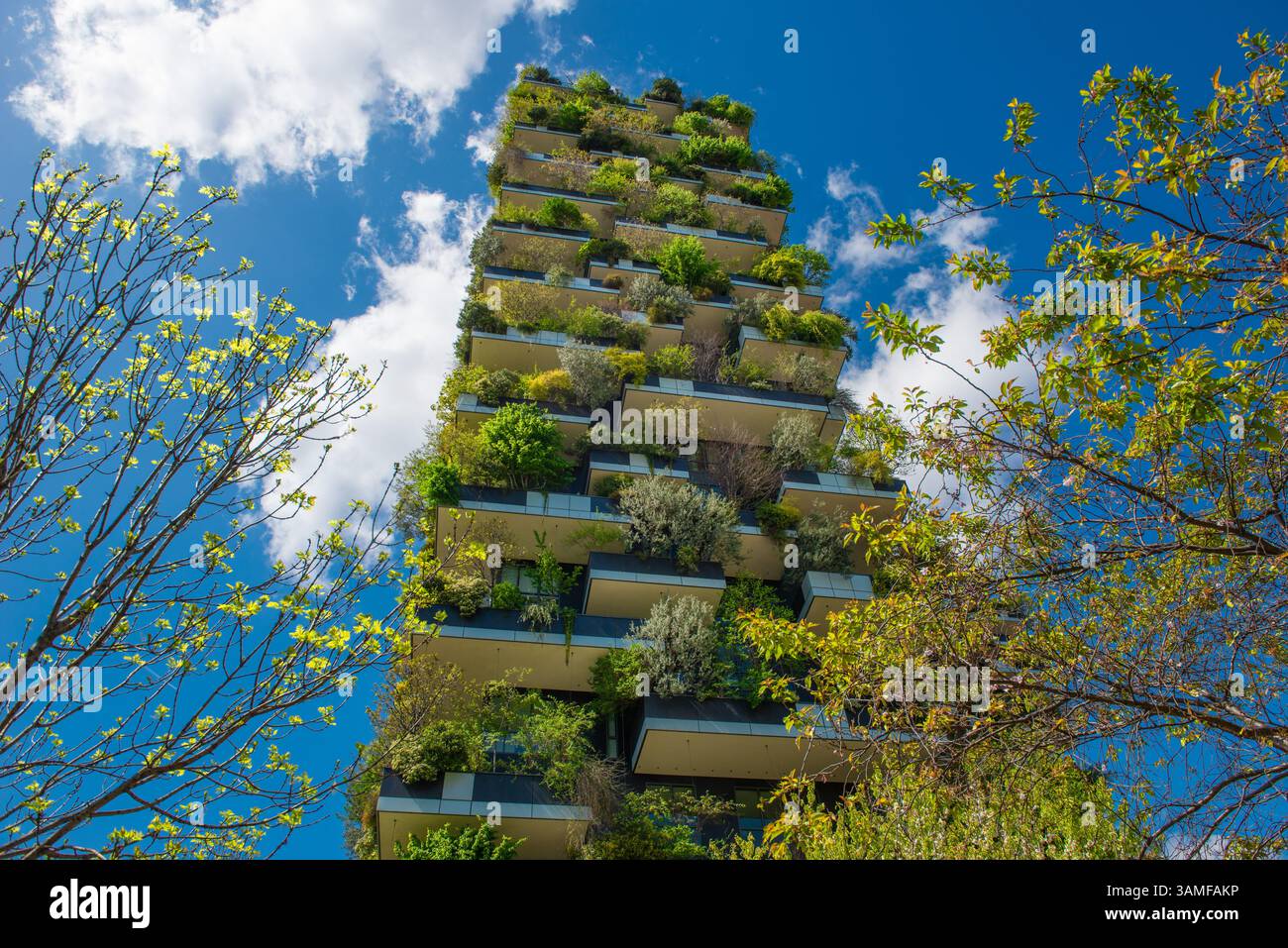 Milan Italy 14April2025: The Bosco Verticale is the prototype building ...