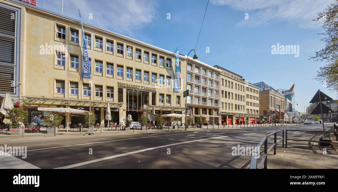 Cologne, Germany April 9 2025: View of the Neumarktpassage shopping ...