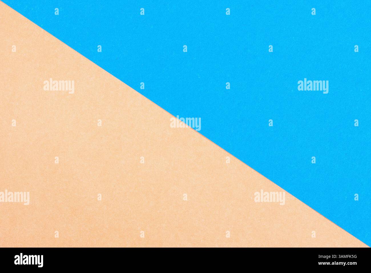 Diagonal composition of orange and blue color blocks in minimalist ...