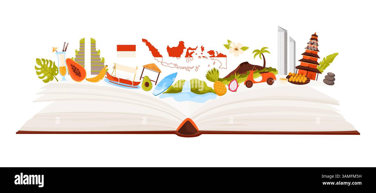 Indonesia culture elements and heritage temple, language study in in ...