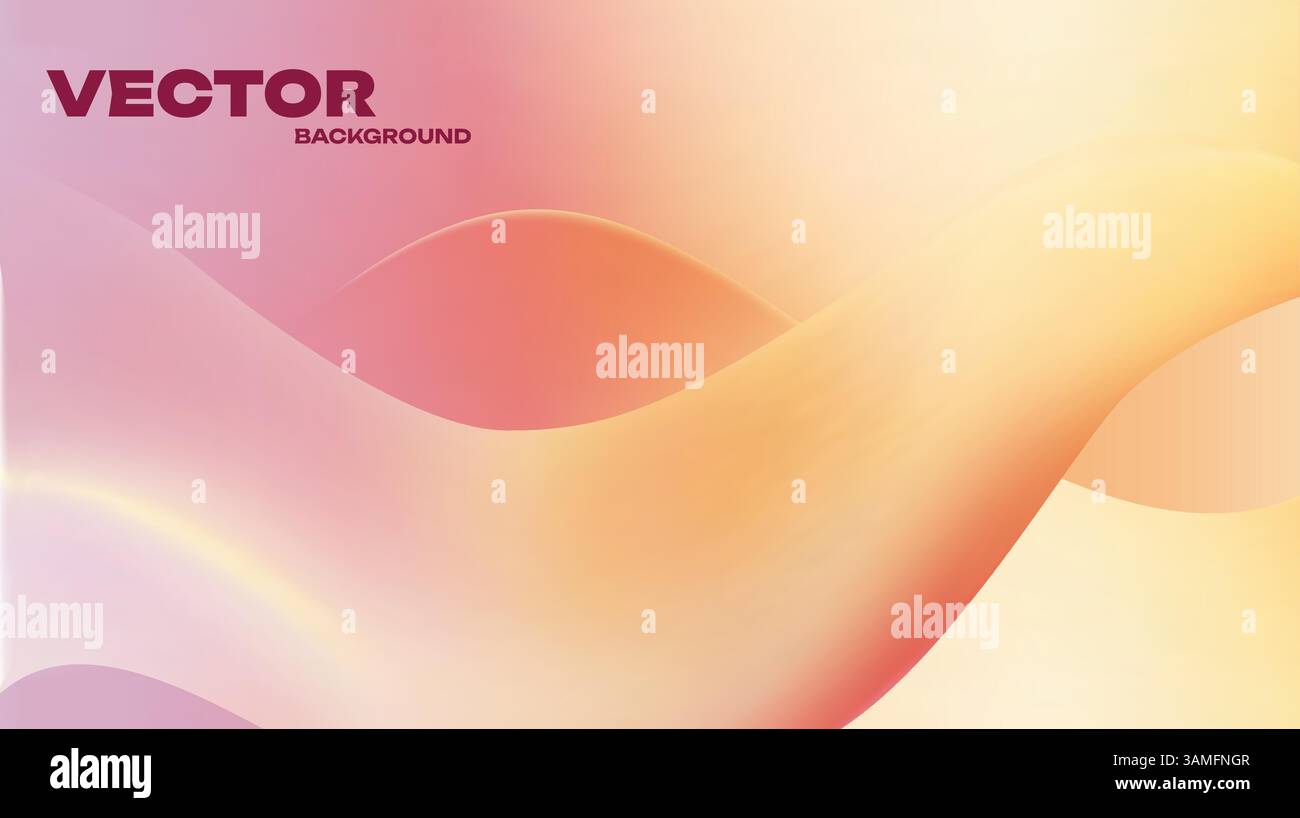 Soft peach orange gradient background Stock Vector Images - Alamy