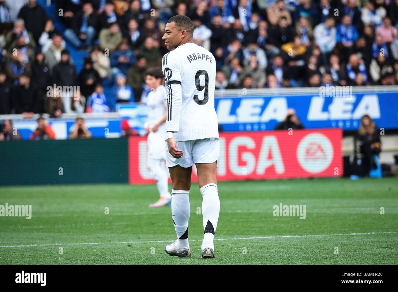 Vitoria / Gasteiz, Araba, Spain - 13th April 2025: Kylian Mbappé of ...