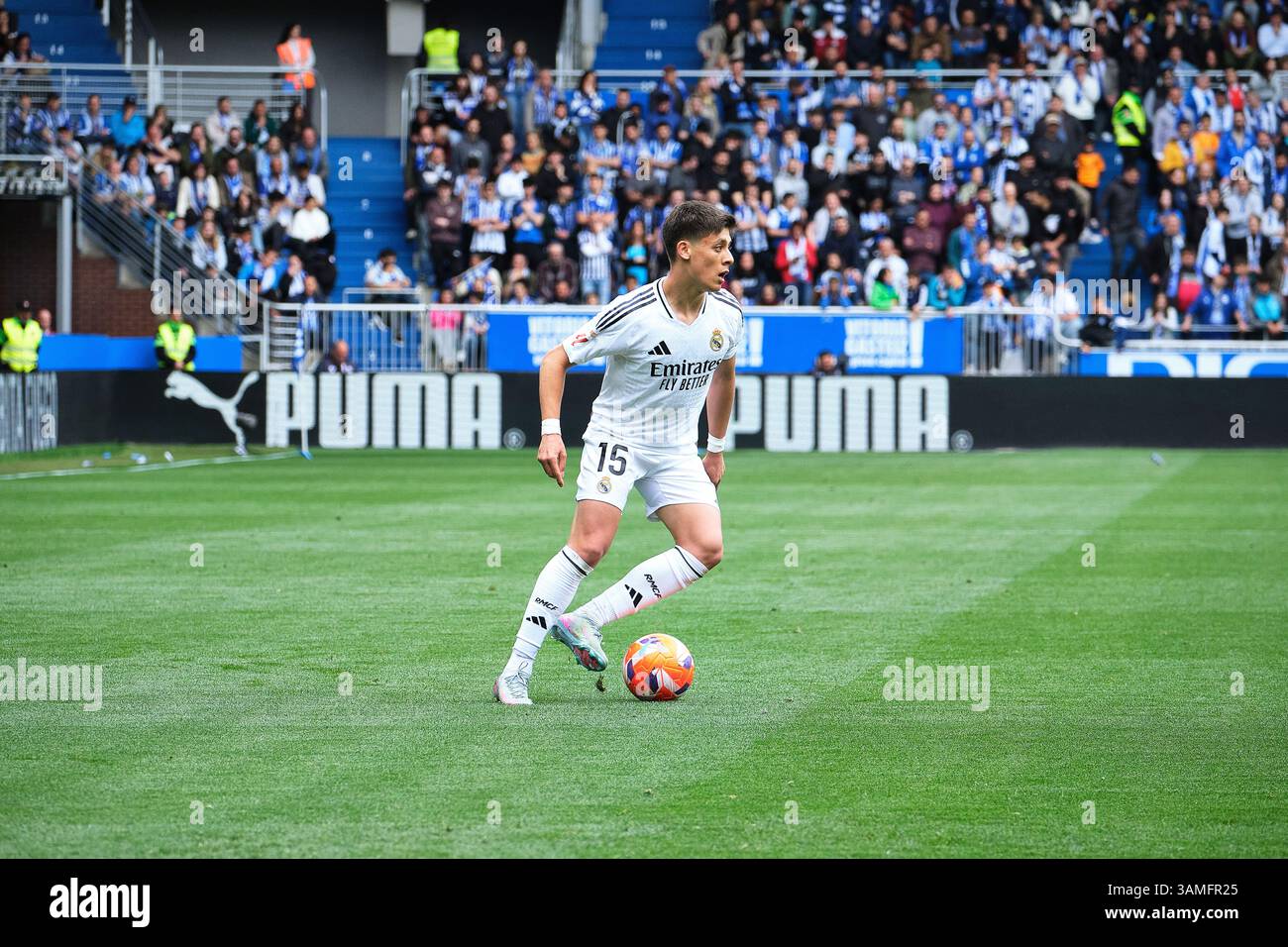 Vitoria / Gasteiz, Araba, Spain - 13th April 2025: Arda Güler of Real ...