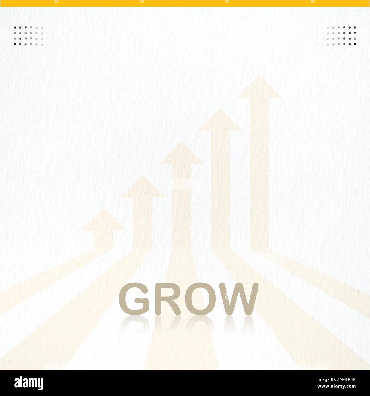 Grow arrow, business arrow, finance and investment profit growth ...