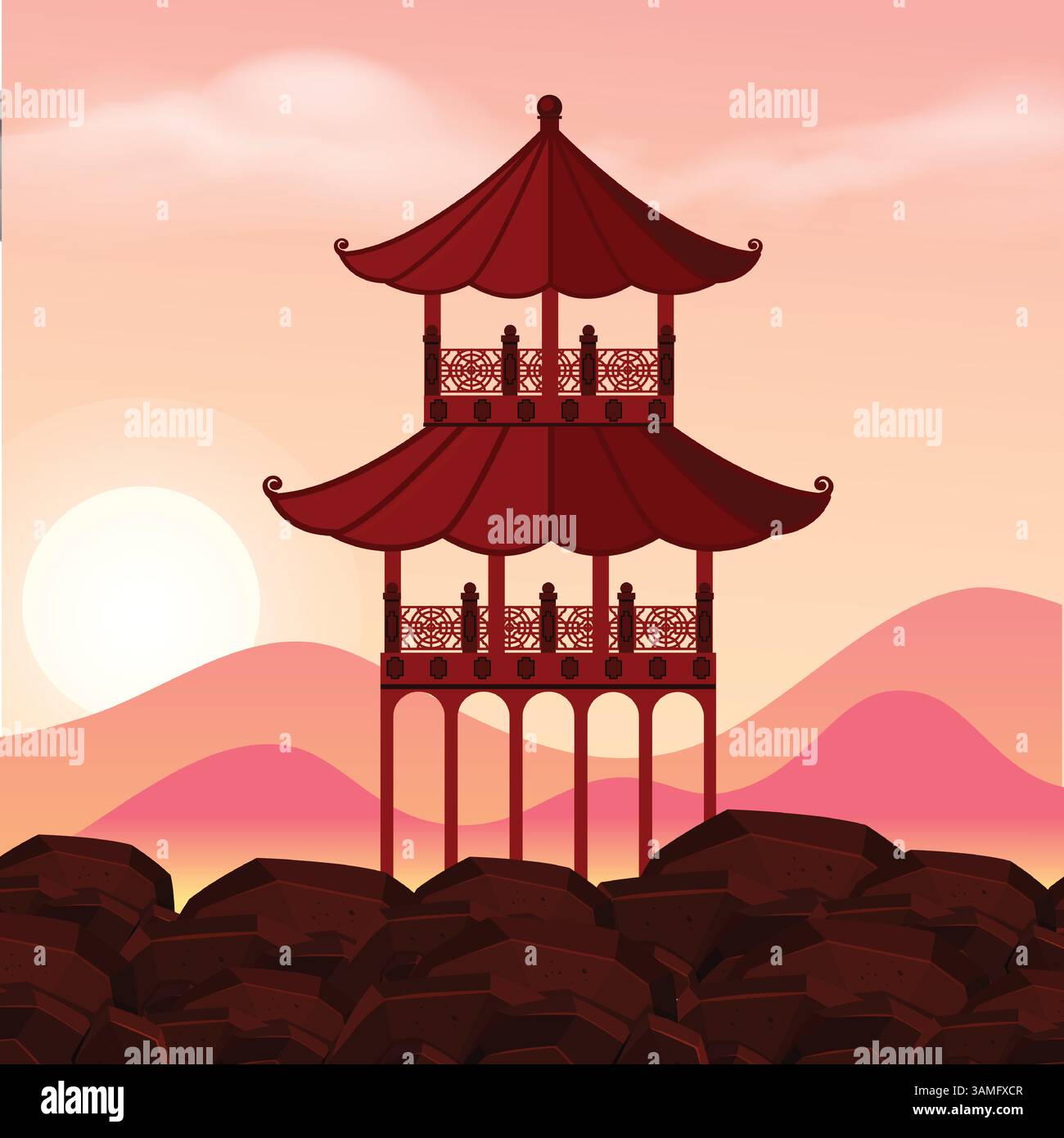 Japan pagoda traditional, traditional Chinese architecture ornate ...