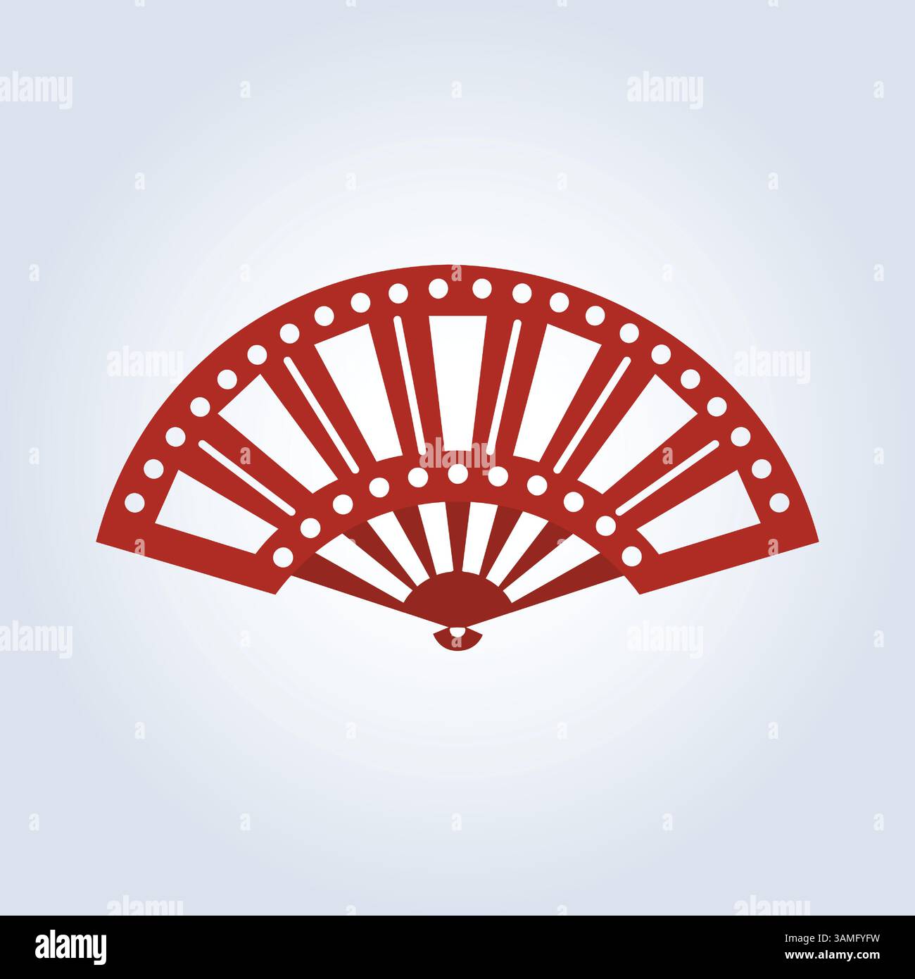 Chinese traditional fan, fan illustration sign, hand fan icon, vector ...