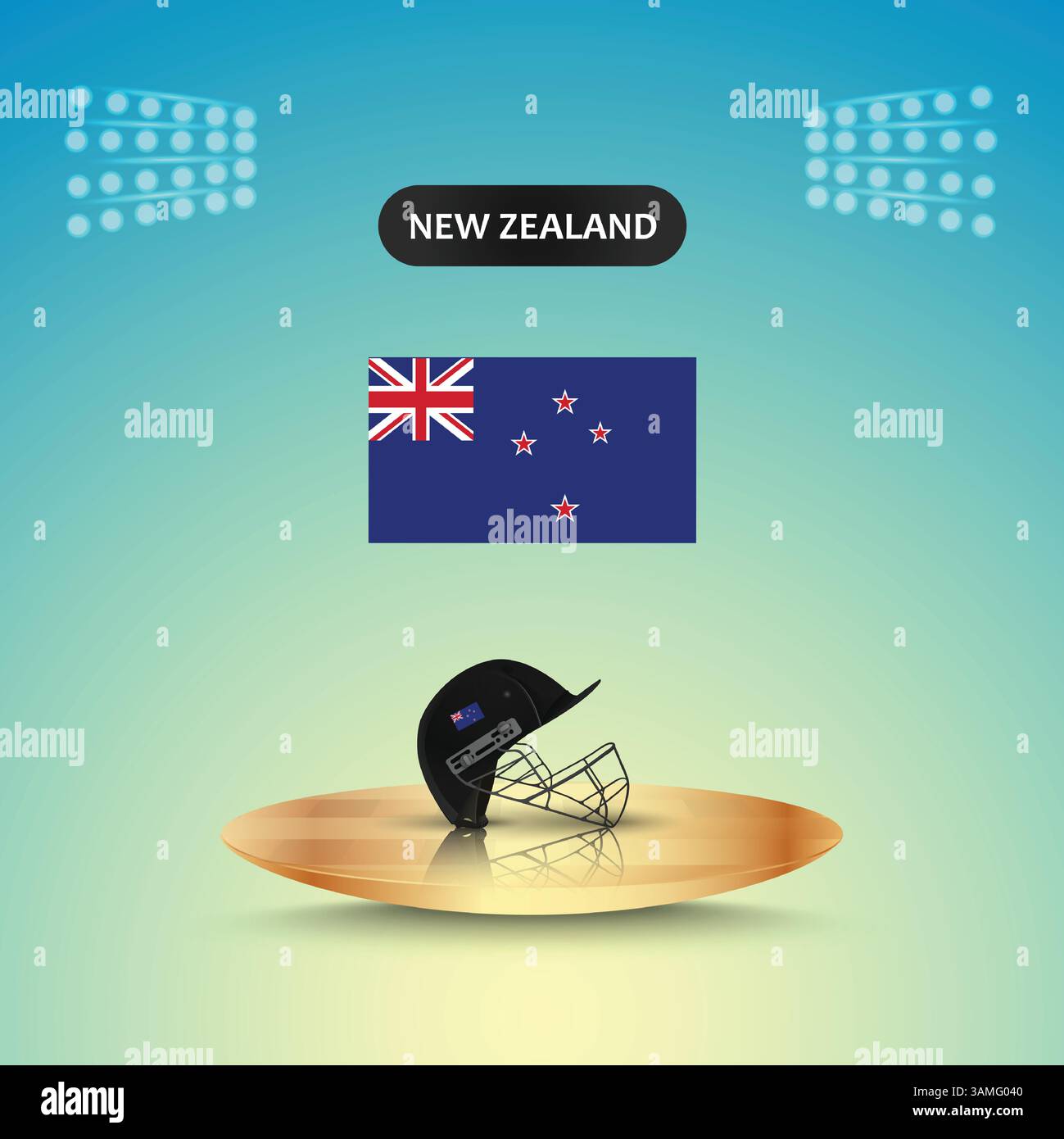 New Zealand team helmet cricket, New Zealand flag, helmet vector ...