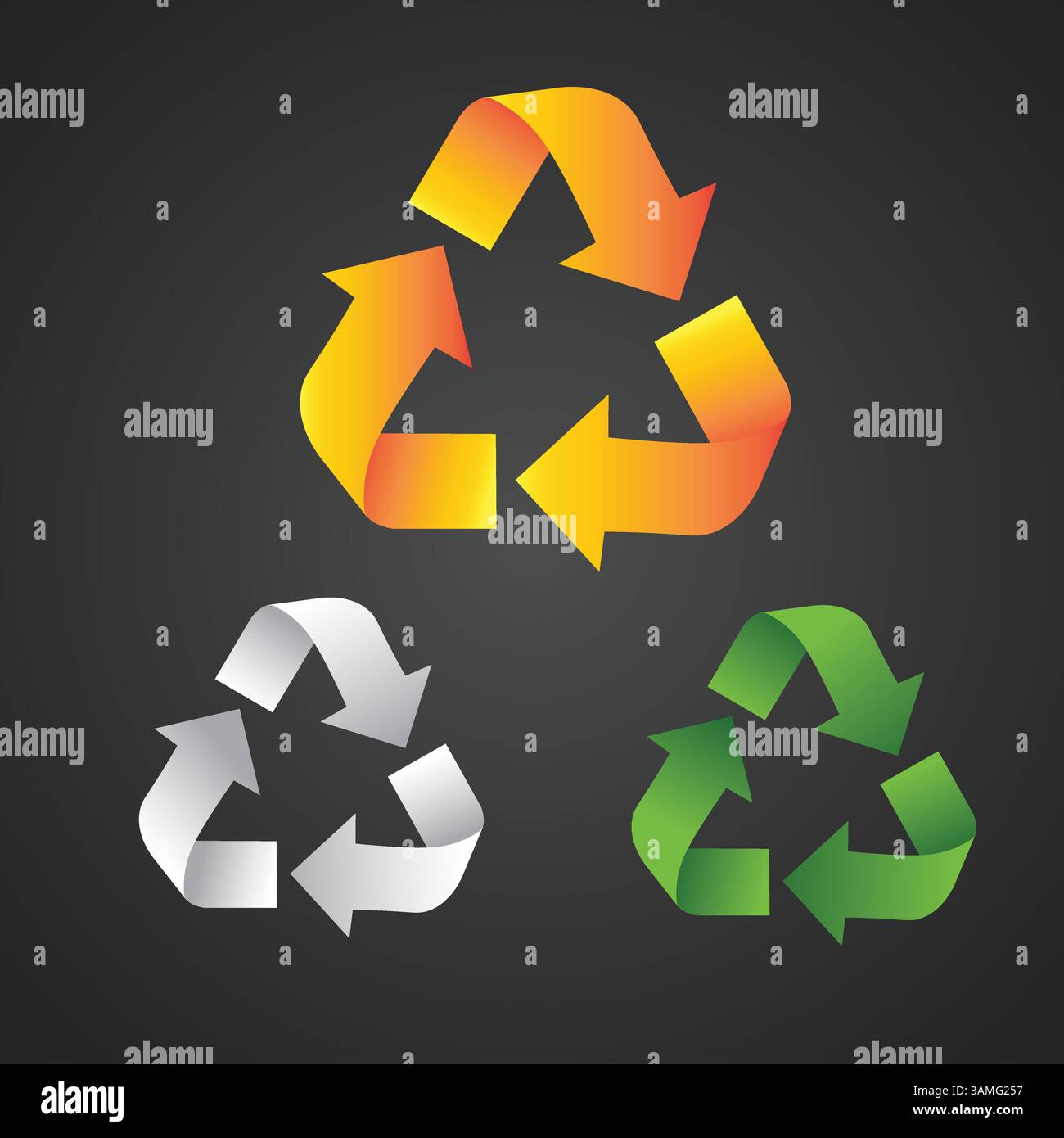 Recycle in colorful icons, symbols, modern signs, linear pictograms, vector art Stock Vector ...