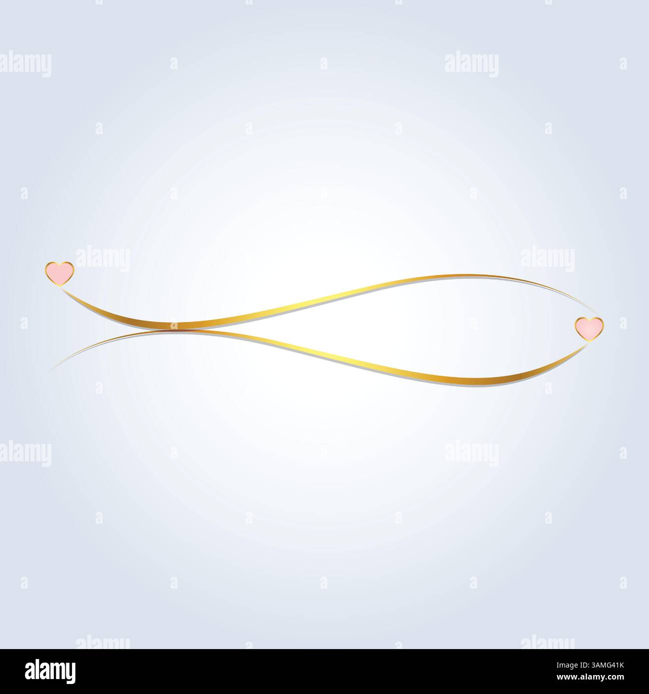 Luxury abstract golden Infinity Symbol with heart, abstract background ...